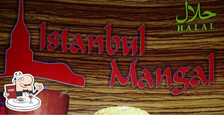 Menu at Istanbul Mangal fast food, Reading