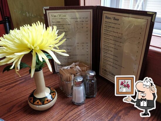 Menu at Calactus restaurant, Moncton