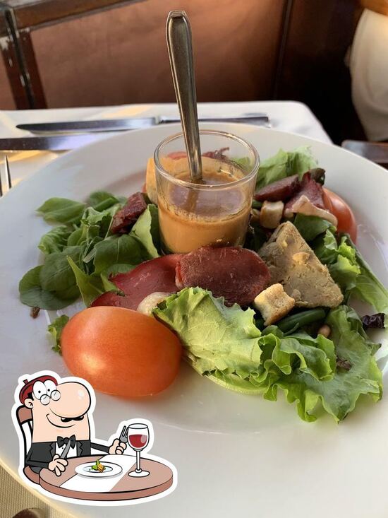 Menu at Le Calife restaurant, Paris, Port des Saints-Pères