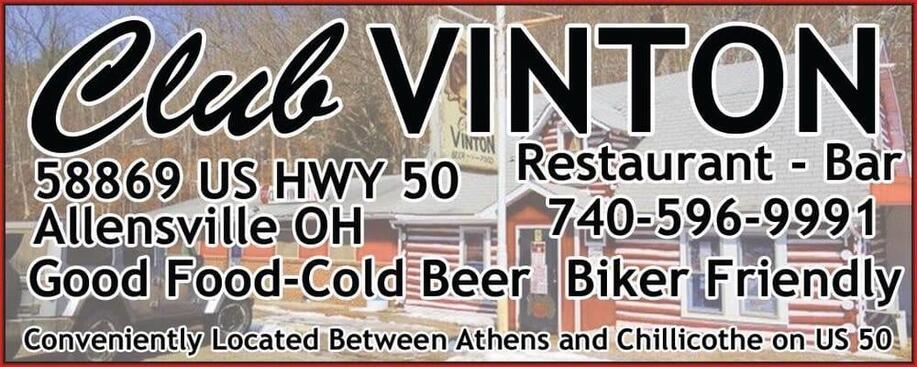 Menu at Club Vinton, USA, US-50