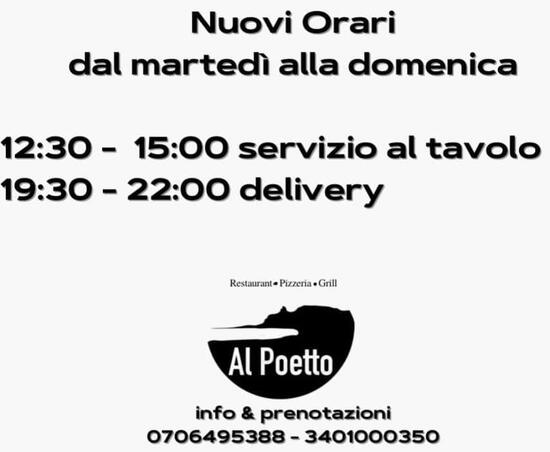 Menu da Ristorante Pizzeria da Tore Al Poetto, Cagliari