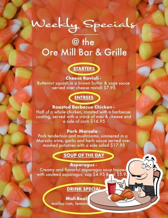 Menu at Ore Mill Bar & Grille, Warren