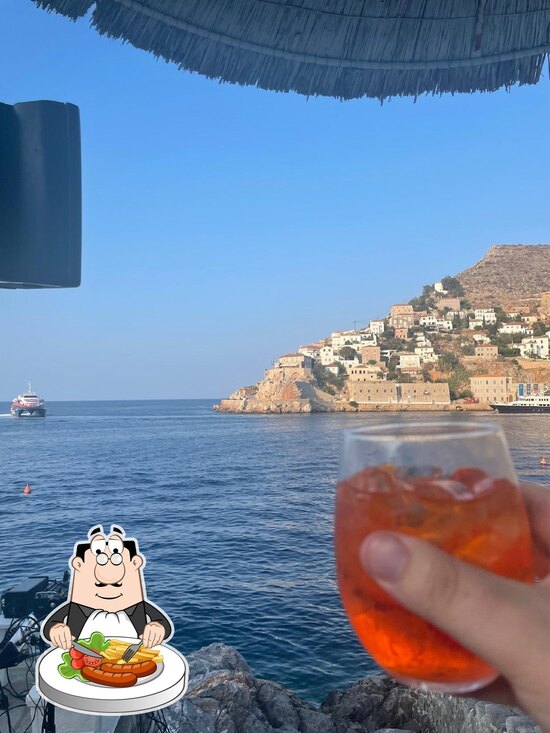 Menu at Spilia Beach Club, Idra