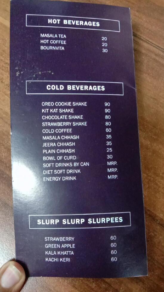 Menu at The Rain-tree Cafe, Ahmedabad