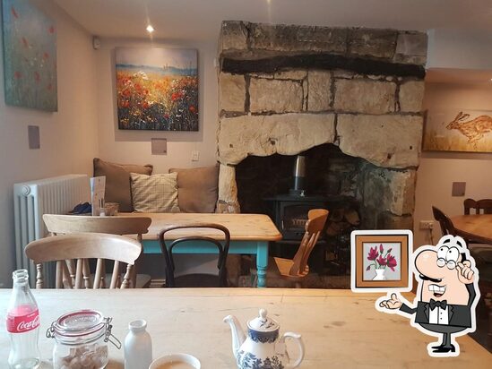 Menu at Bertram's cafe and courtyard, Warkworth