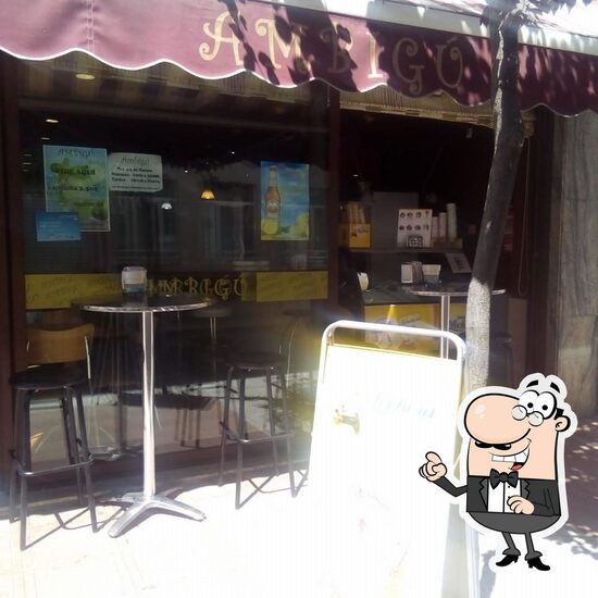 Menu at Cafe bar ambigu, Spain