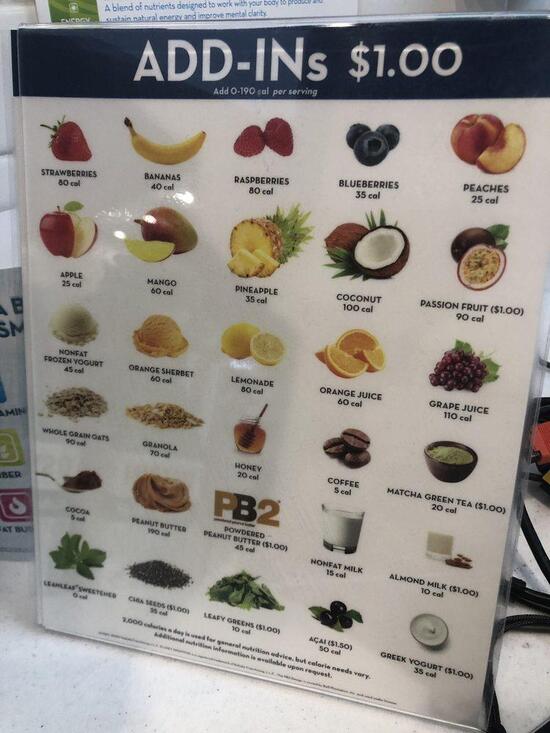 Menu at Planet Smoothie pub & bar, Lemoore Station, 796 Reeves Blvd