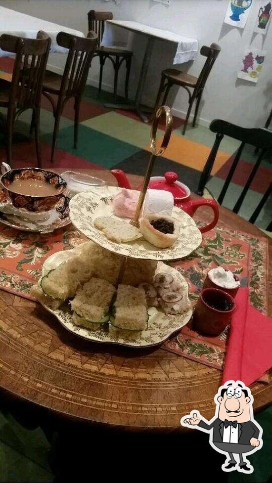 Menu at Cally's Teas restaurant, Edmonton