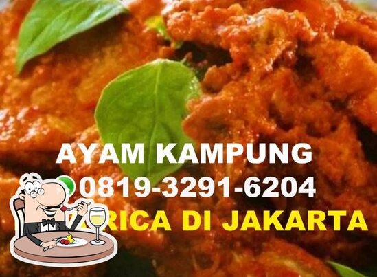 Menu at Ayam rica rica Jakarta restaurant, Central Jakarta