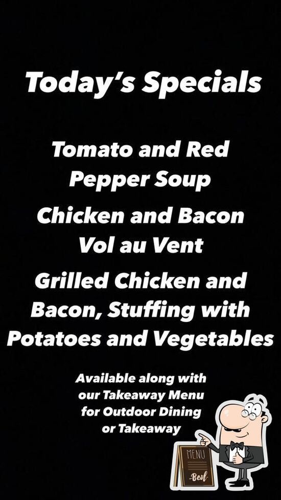 Menu at Highlands Hotel restaurant, Glenties