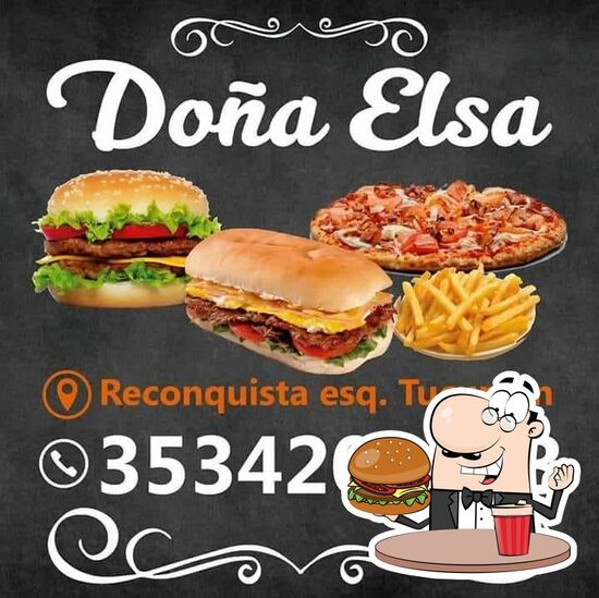 Carta del restaurante Doña Elsa, Villa María