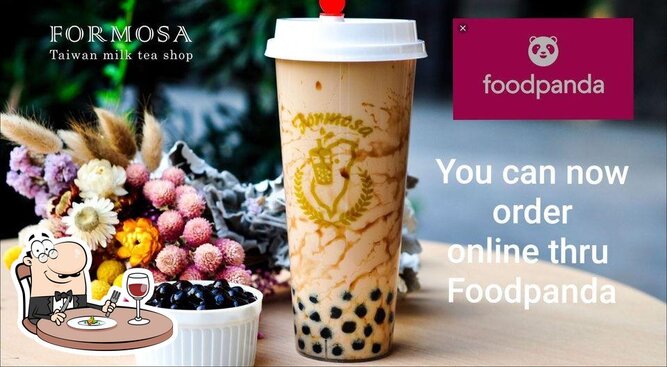 Carta del restaurante Formosa Taiwan Milk Tea, Filipinas