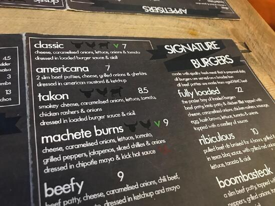 Menu at Loaded Gourmet Burgers and Fries restaurant, Ilford, 68 ...