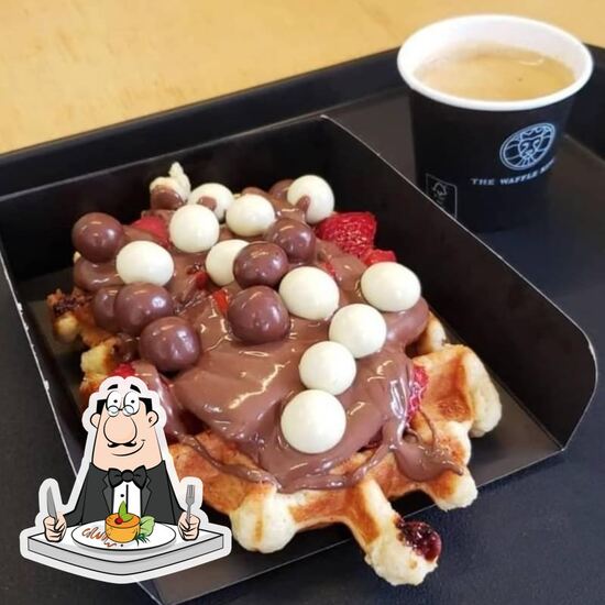Menu at The Waffle King, Franca