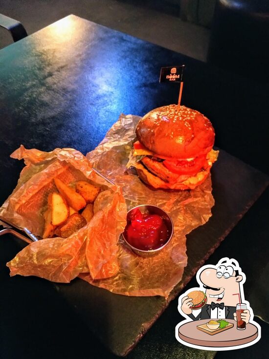 Menu at BOOM Bar, Odesa