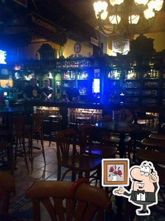Menu at Irish Pub, Novi Sad