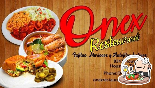 Menu at Onex restaurant, Houston