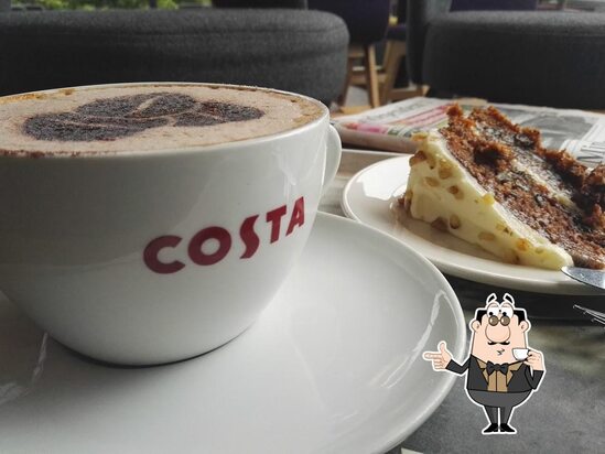 Menu at Costa Coffee cafe, Dublin, The Pavillion