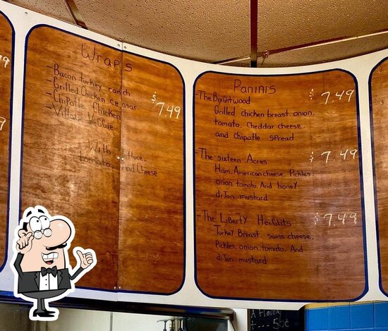 Menu at Benson's Bagels cafe, Springfield, 598-600 Sumner Ave