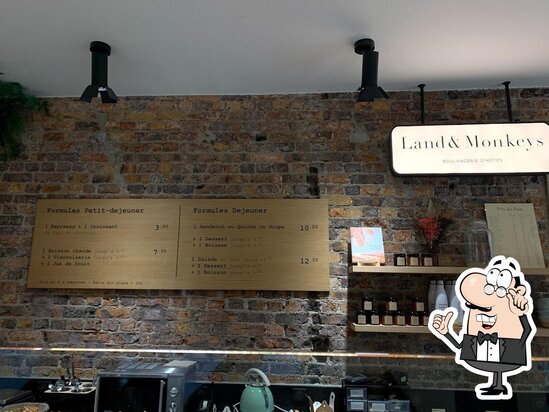 Menu at Land&monkeys Turenne, Paris