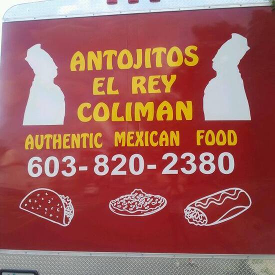 Menu at Antojitos El Rey Coliman restaurant, Nashua