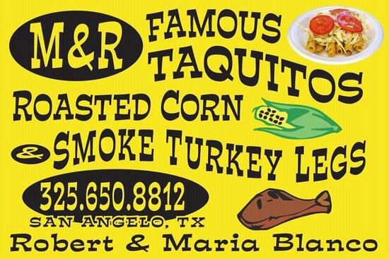 Menu at M&R Roasted Corn Smoke Turkey Legs restaurant, San Angelo