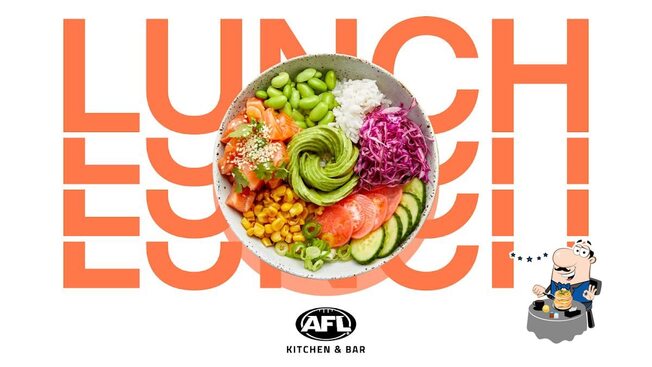Menu at AFL Kitchen & Bar, Melbourne Airport, Level 1