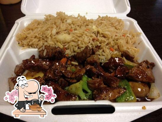 Menu at Hibachi Express restaurant, Newton