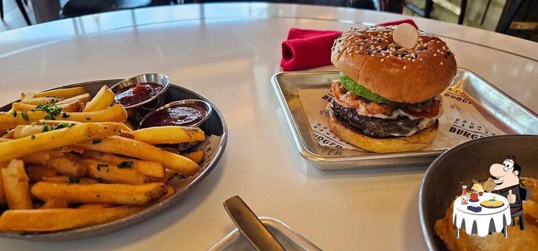 Menu at Gordon Ramsay Burger restaurant, Boston