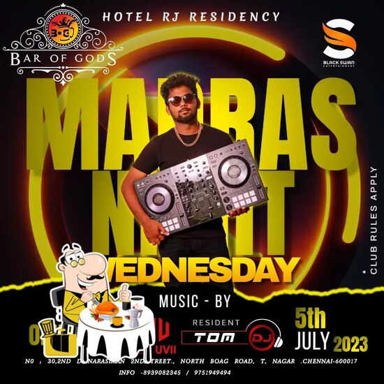 Bar of Gods, Chennai, AG – - Restaurant menu, prices and reviews