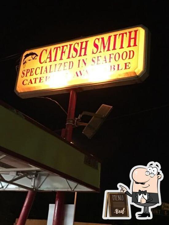Menu at Catfish Smiths restaurant, Dallas, S Lamar St