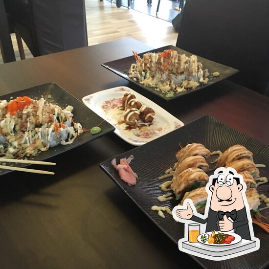 Menu at Moon's Sushi restaurant, Wollongong