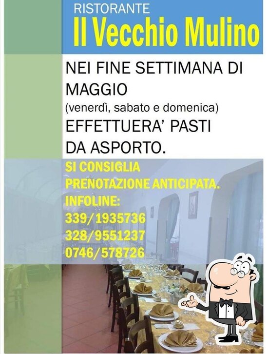 Menu da Il Vecchio Mulino ristorante, Antrodoco