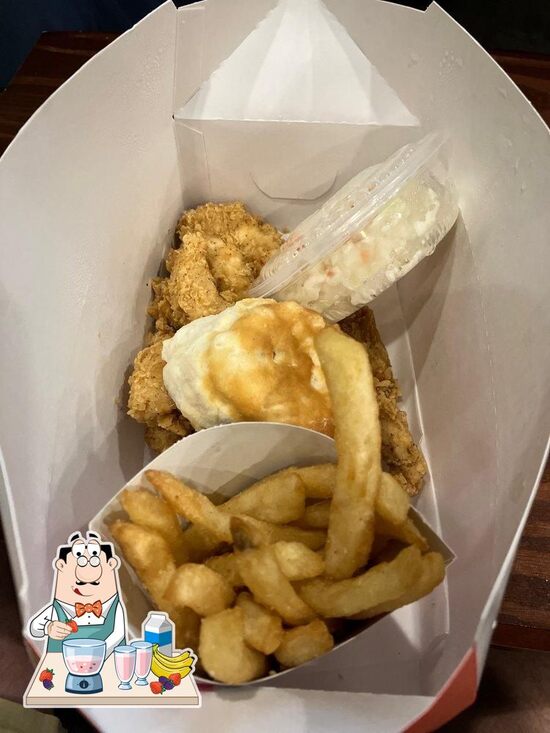 Carta de comida rápida KFC, Palestine, W Palestine Ave
