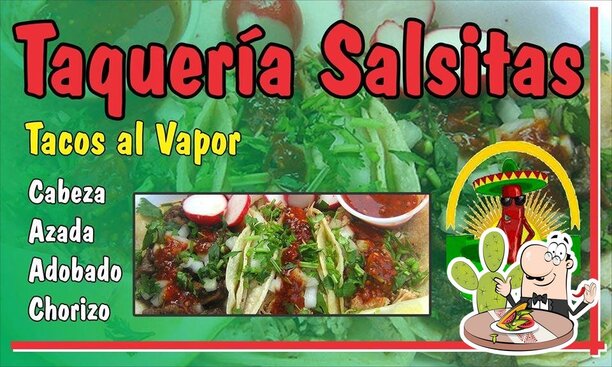 Menu at Taqueria Salsitas restaurant, Calhoun