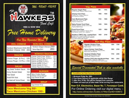 Menu at THE CRISPY HAWKERS FZR CANTT, Ferozepur Cantt