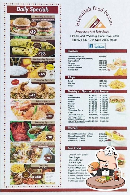 Bismillah Food Bazaar restaurant, Cape Town - Restaurant menu and reviews