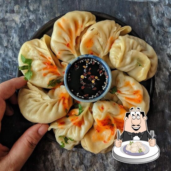 Menu at Butter Momos stall, Noida
