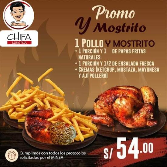 Menu at Chifa Lung Fua restaurant, San Marcos