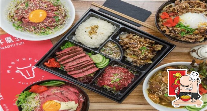 Menu at Wagyu Fun restaurant, Melbourne