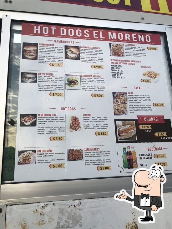 Hot Dogs El moreno, Houston - Restaurant menu, prices and reviews