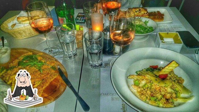 Menu at Voulez-Vous restaurant, Belgrade