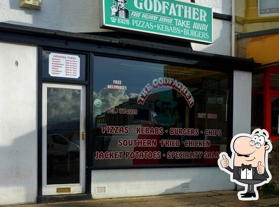 Menu at The Godfather fast food, Llandudno