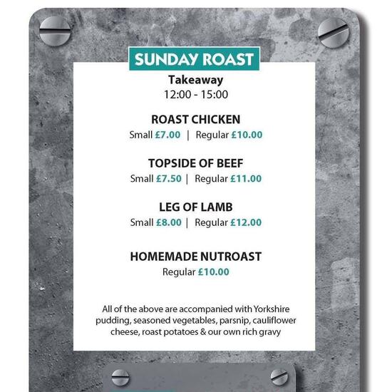 Menu at The Great Western pub & bar, Corsham