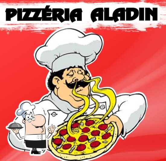 Menu at Pizza Aladin restaurant, Revúca