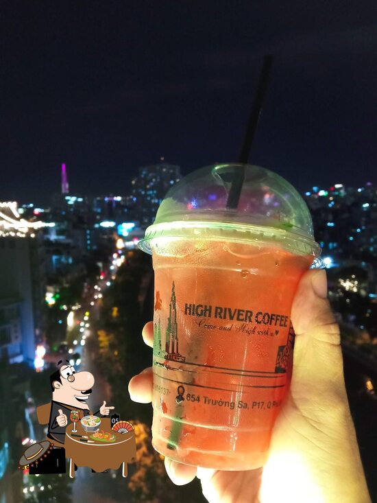 Menu at High River Coffee cafe, Ho Chi Minh City