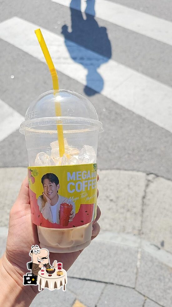 Menu at Mega Coffee, Seoul, 2 Hoam-ro 26ga-gil