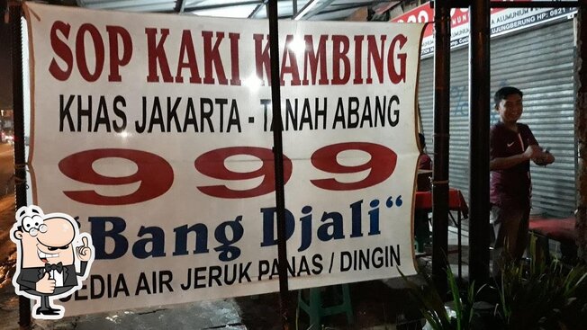 Carta del restaurante Sop Kaki Kambing 999 Bang Djali, Bandung