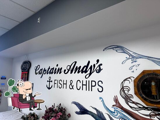 Menu at Captain Andy’s Fish & Chips restaurant, Chemainus