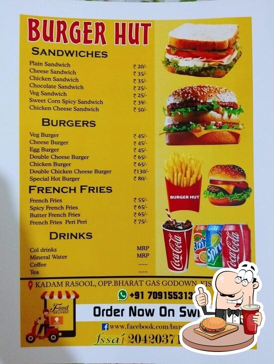 Menu at Burger Hut, Kishanganj, Ruidhasa-Qadamrasool Rd